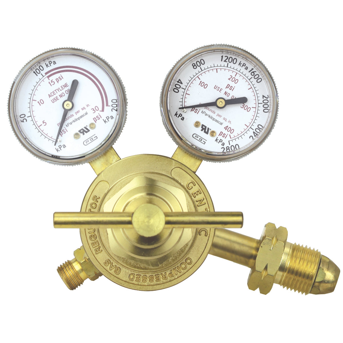 GENTEC 152Y-15 Medium Duty Single Stage Acetylene Regulator – GTC ...