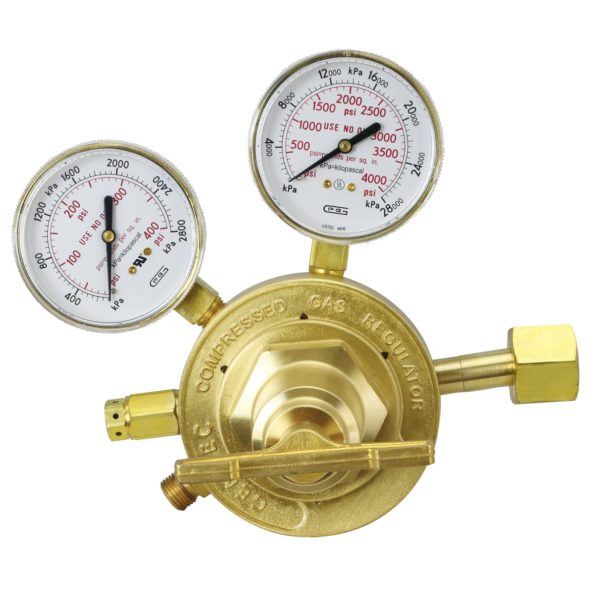 GENTEC 153X-250 Single Stage Regulator, Oxygen Gas Service, CGA540 ...