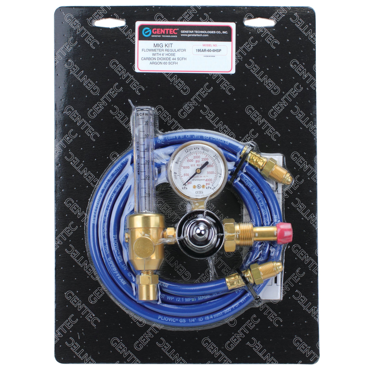 GENTEC 195AR-60-6HSP Heavy Duty "MIG MASTER" Flowmeter Regulator – GTC ...