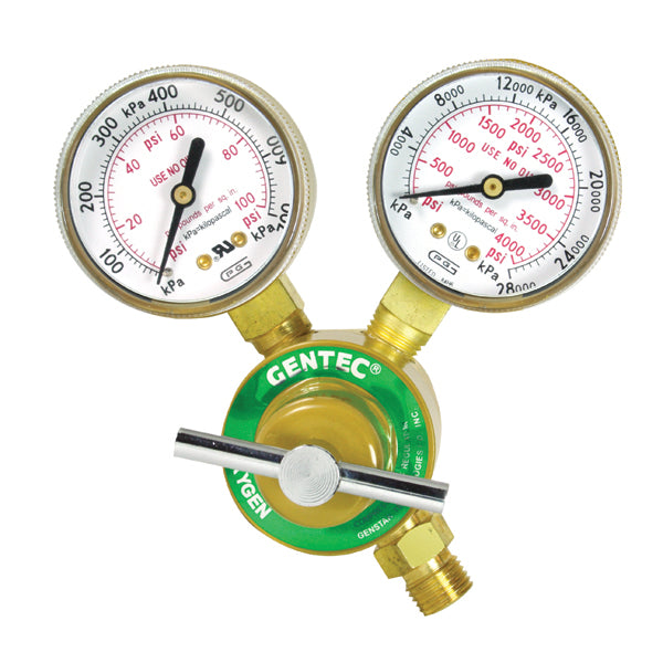 GENTEC 710X-80 Light/Medium Duty Oxygen Compressed Gas Regulator – GTC ...